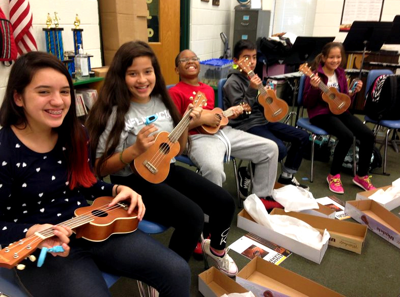 KTBA Donates Ukuleles to Middle School Gen Music Class! - Keeping the ...